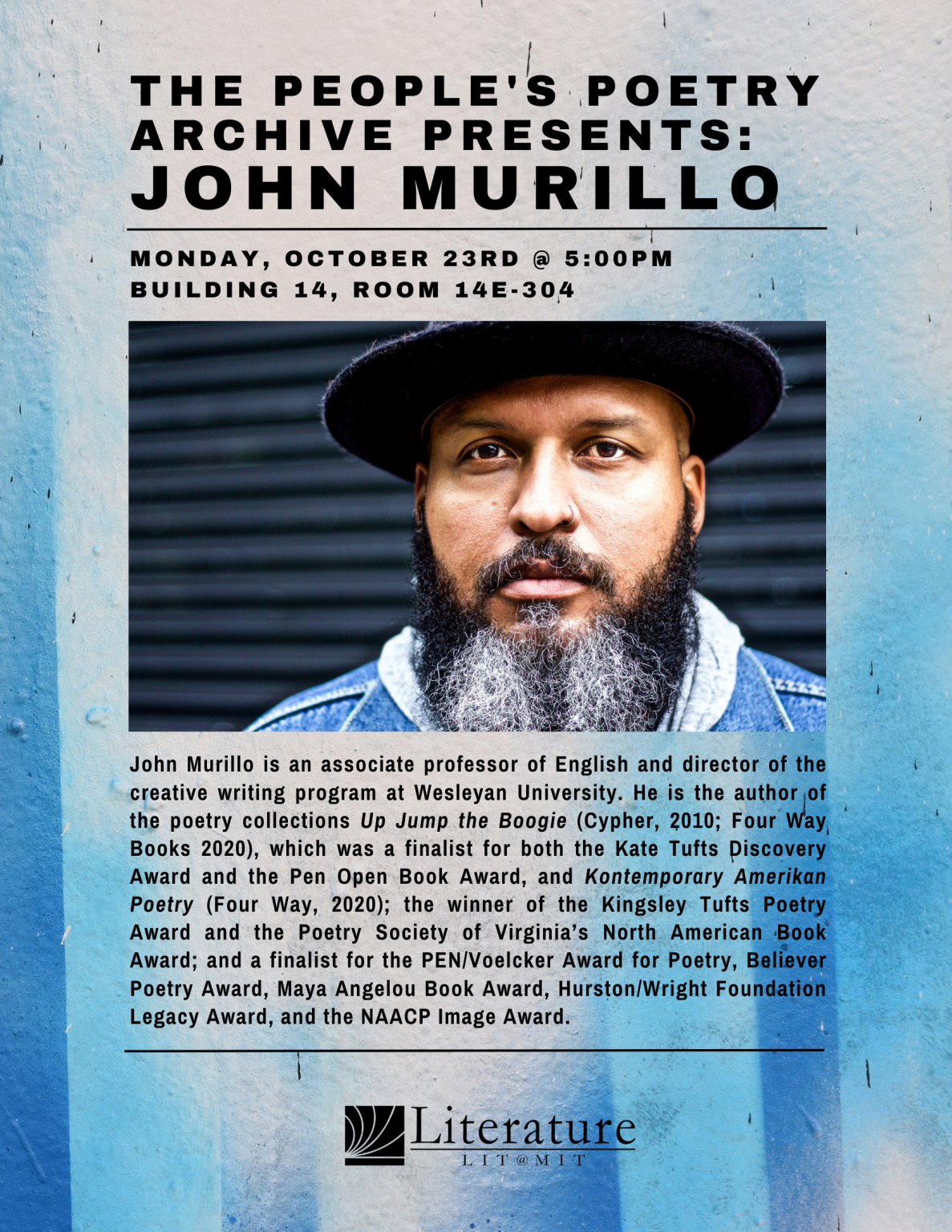 The People’s Poetry Archive presents, John Murillo | LIT@MIT