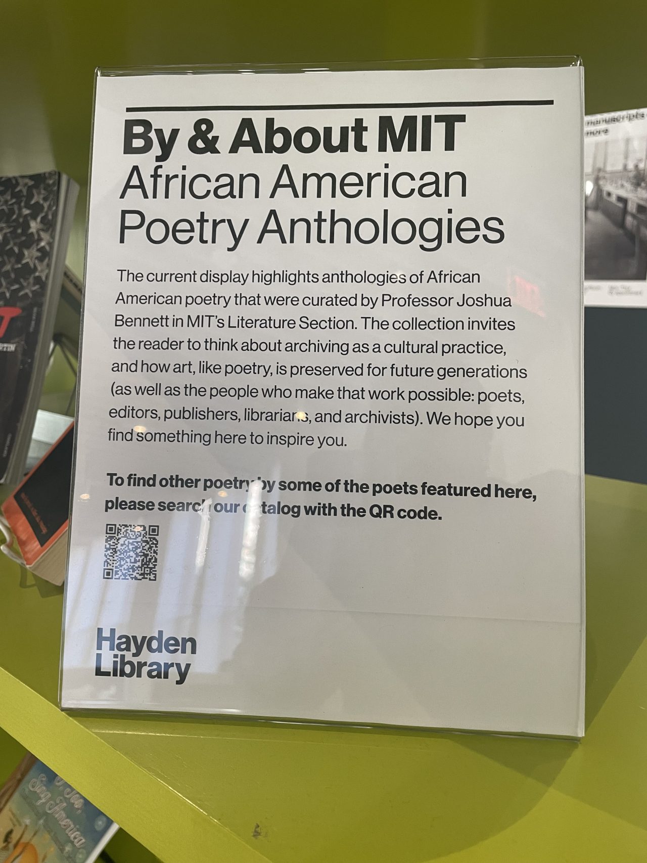 LIT@MIT | LITERATURE AT MIT